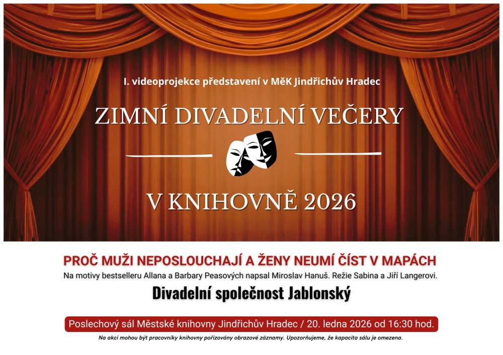 Proč muži neposlouchají a ženy neumí číst v mapách | Zimní divadelní ...